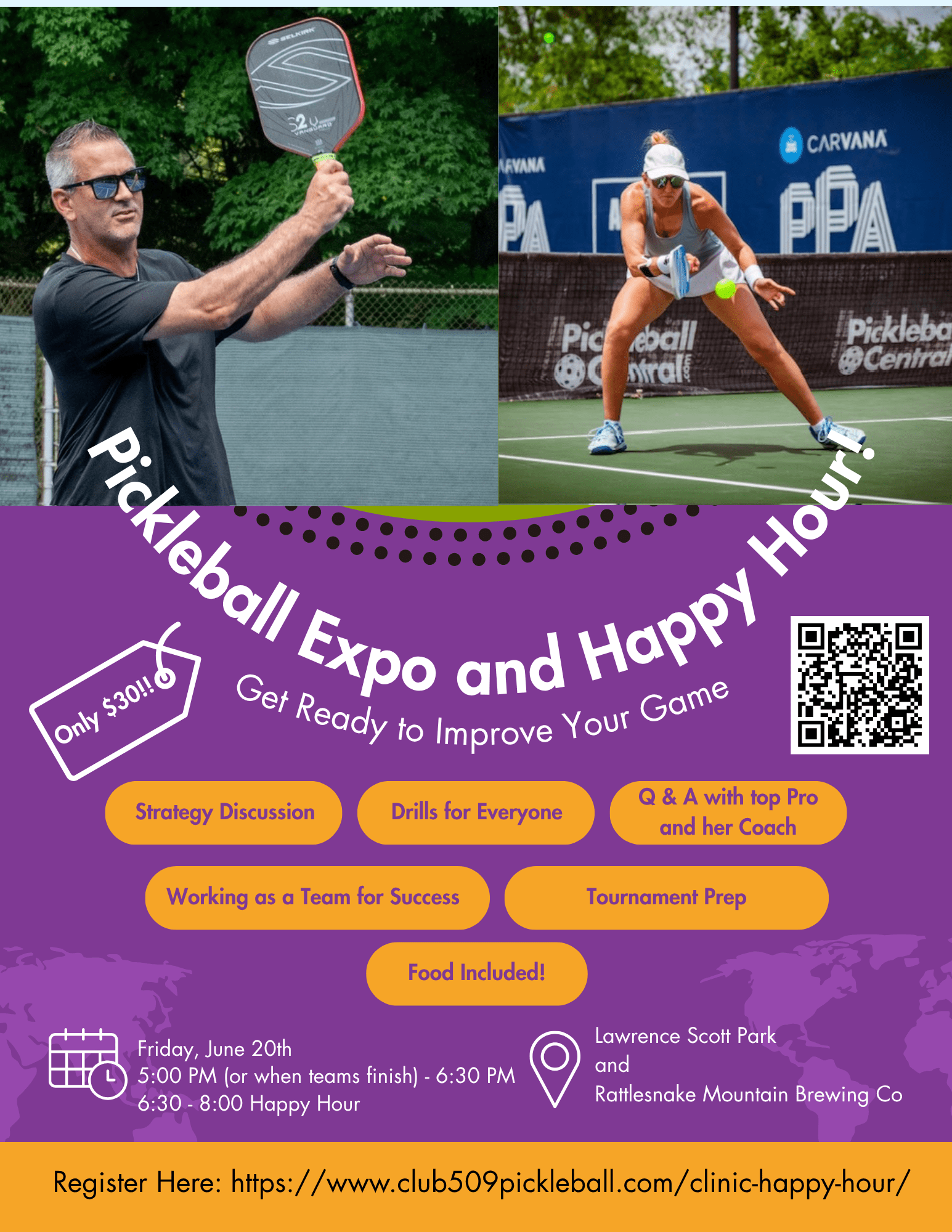 Pickleball Expo, Happy Hour, & Player Social - Club 509 Pickleball