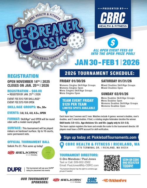 Icebreaker Classic Tournament by CBRC - Club 509 Pickleball